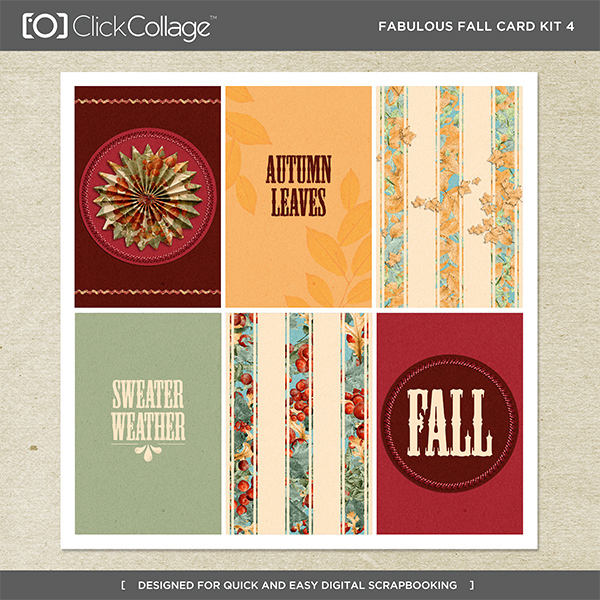 Fabulous Fall Card Kit 4 | Digital Art