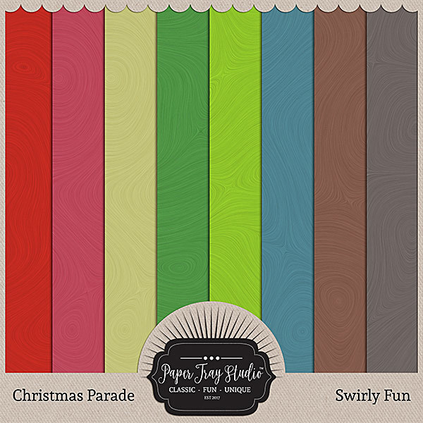 Christmas Parade - Swirly Fun | Digital Art