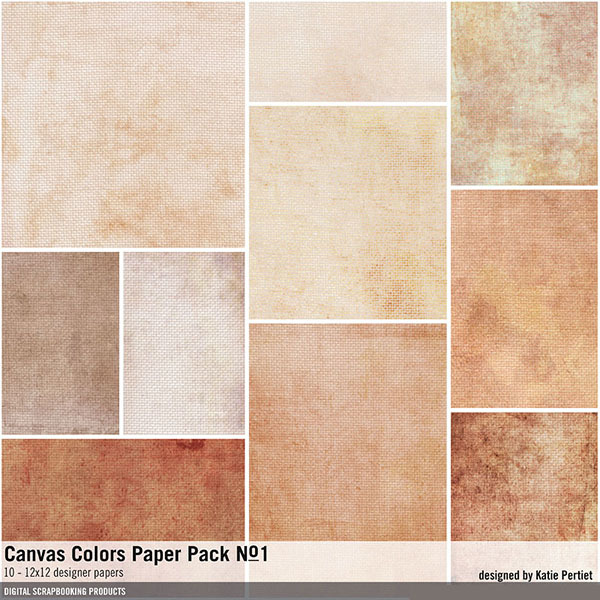 Canvas Colors Paper Pack Bundle | Digital Art
