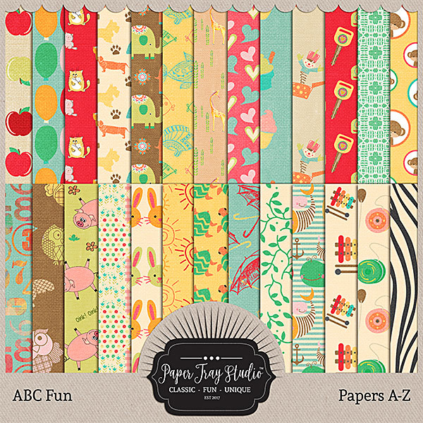 ABC Fun Papers | Digital Art