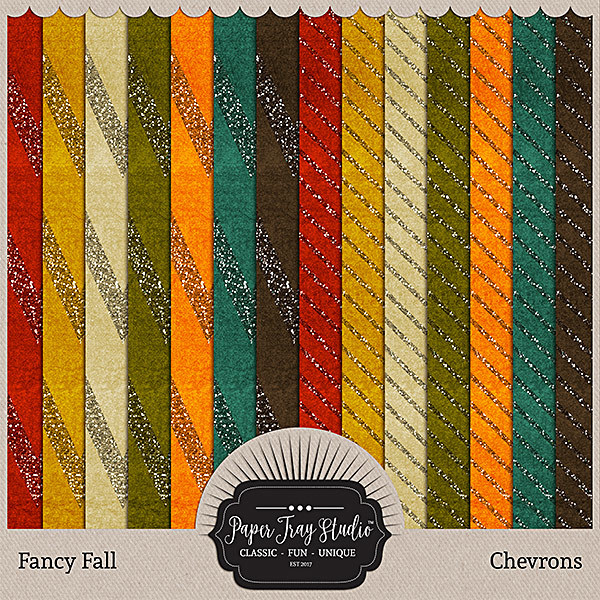 Fancy Fall - Chevrons | Digital Art
