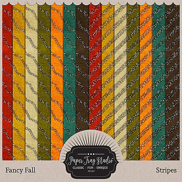 Fancy Fall - Stripes | Digital Art