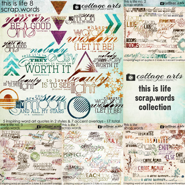 This is Life Scrap.Words Collection | Digital Art