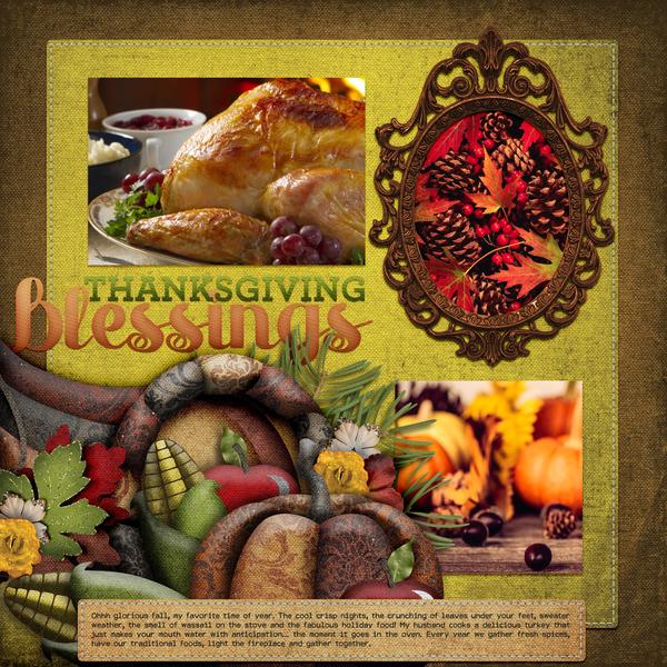 Beautifully Blended Pre-designed Editable Pages Thanksgiving Bundle ...