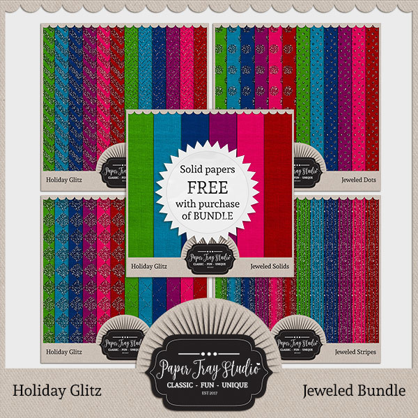 Holiday Glitz - Jewel Bundle | Digital Art