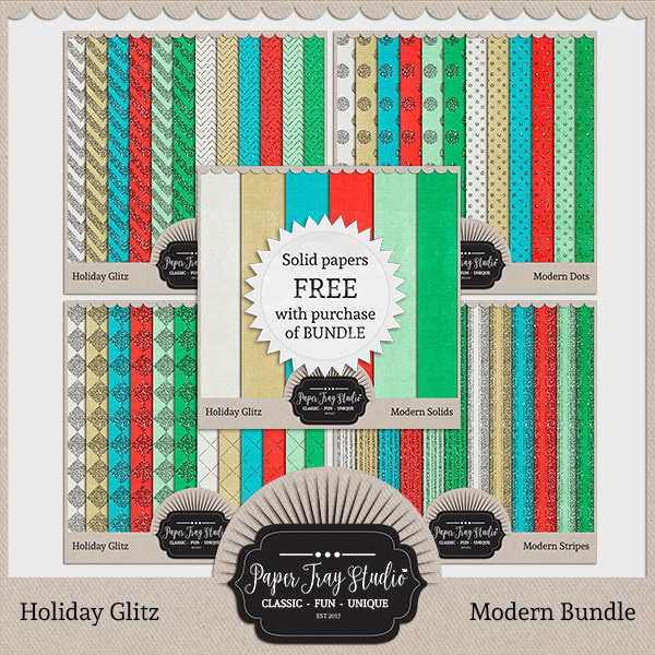 Holiday Glitz - Modern Bundle | Digital Art