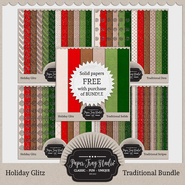 Holiday Glitz - Traditional Bundle | Digital Art
