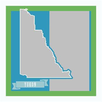 Canada Mapped - Yukon | Digital Art