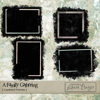 A Family Gathering Layered Frames | Digital Art