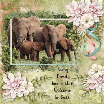 A Family Gathering Layered Frames | Digital Art