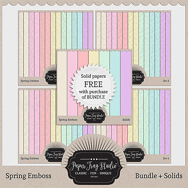 Spring Emboss - Bundle | Digital Art