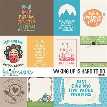 Waking Up Is Hard To Do - Cards | Digital Art