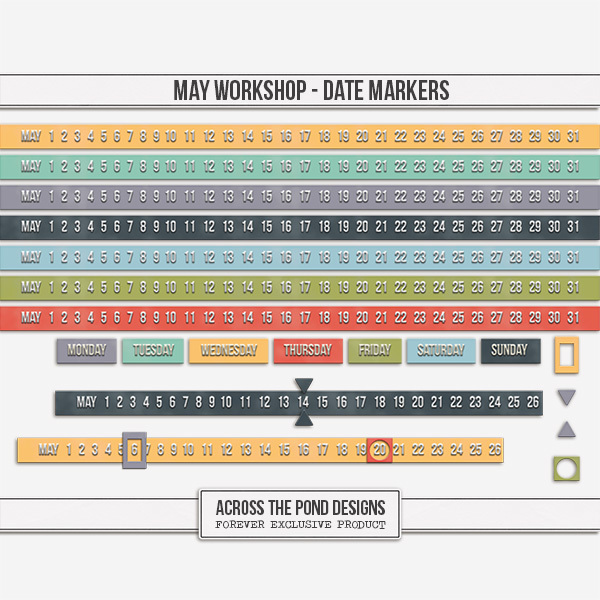 May Workshop - Date Markers | Digital Art