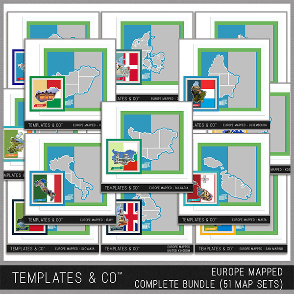 Europe Mapped - Complete Bundle | Digital Art