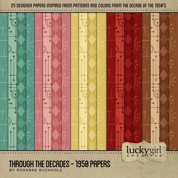 Through The Decades - 1950 Papers | Digital Art