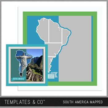 South America Mapped - Complete Bundle | Digital Art