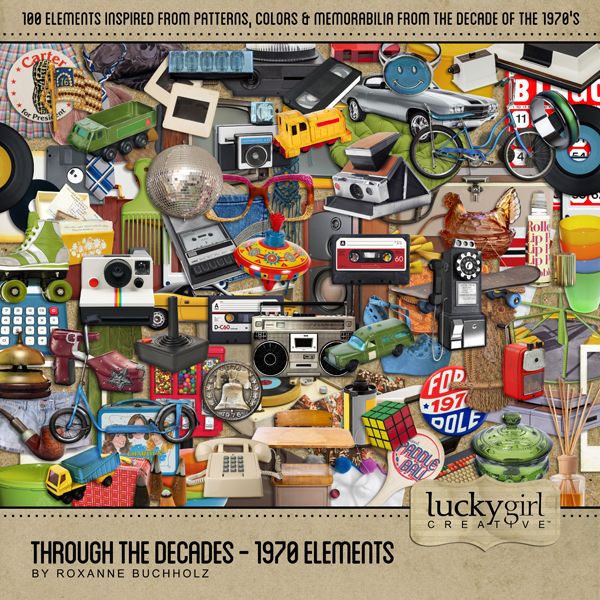Through The Decades - 1970 Elements | Digital Art
