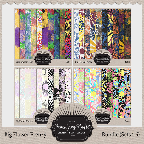 Big Flower Frenzy - Bundle | Digital Art