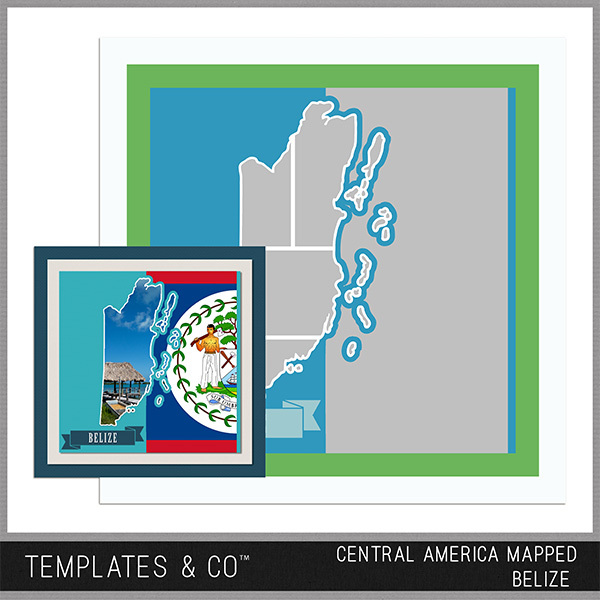 Central America Mapped - Belize | Digital Art