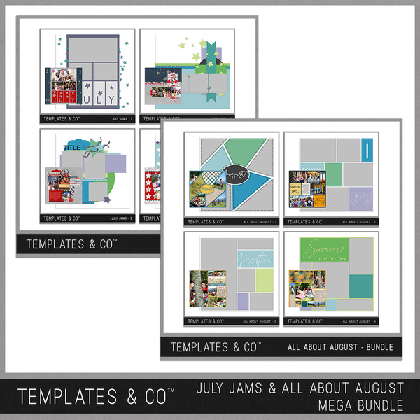 July Jams And All About August Mega Bundle | Digital Art