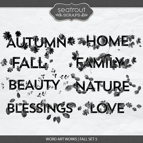 Word Art Works - Fall Bundle | Digital Art