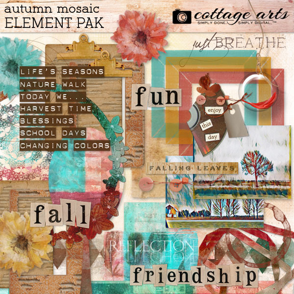 Autumn Mosaic Collection | Digital Art