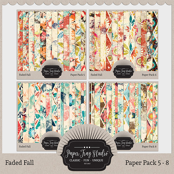 Faded Fall Collection - Sets 5-8 | Digital Art