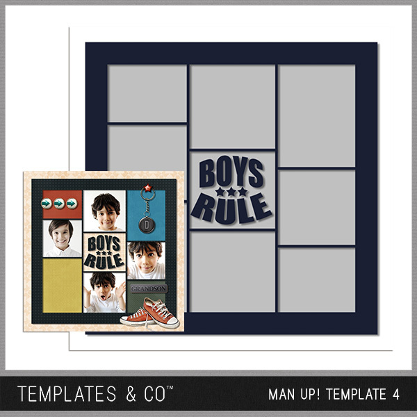 Man Up Templates 1 - 4 | Digital Art