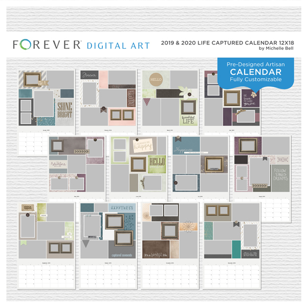 2019 & 2020 Life Captured Calendar 12x18 | Digital Art