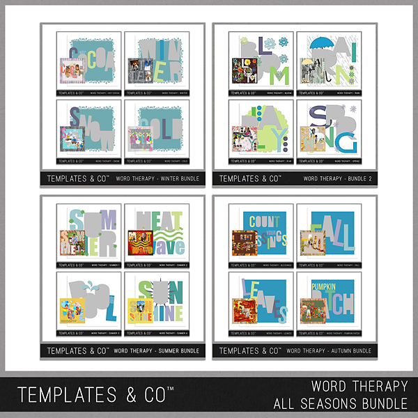 Word Therapy - All Seasons Bundle | Digital Art