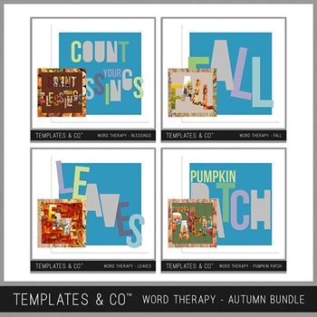 Word Therapy - All Seasons Bundle | Digital Art