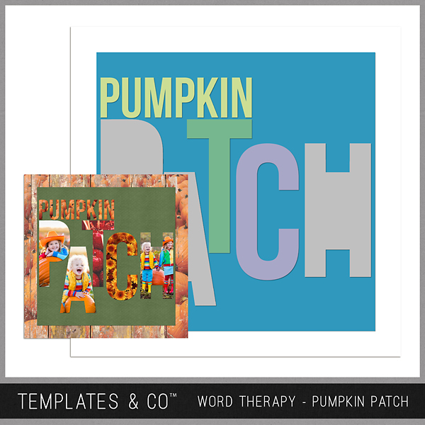 Word Therapy Autumn - Pumpkin Patch | Digital Art