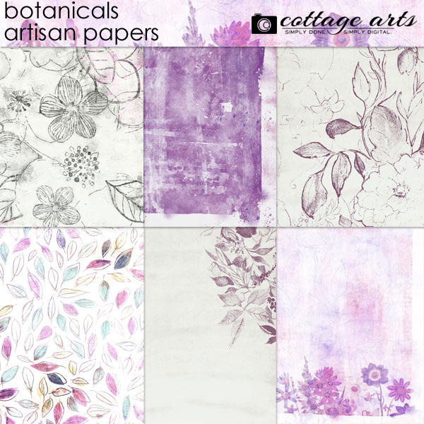 Botanicals Artisan Papers | Digital Art
