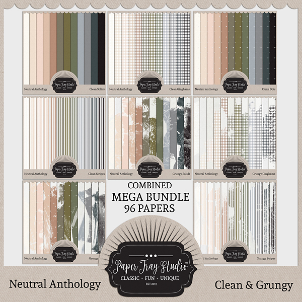 Neutral Anthology - Clean & Grungy Collection | Digital Art