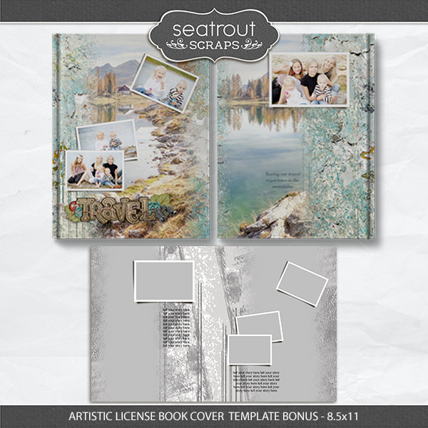 Artistic License Book Cover Template Bonus Bundle - 8.5x11 | Digital Art