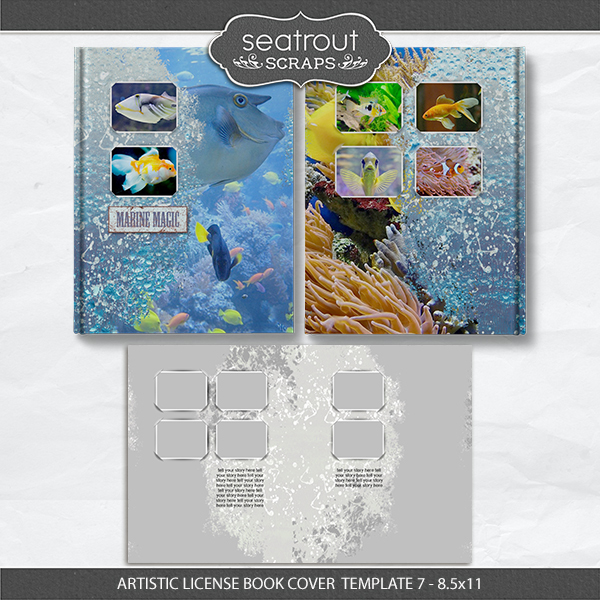 Artistic License Book Cover Template Bonus Bundle - 8.5x11 | Digital Art