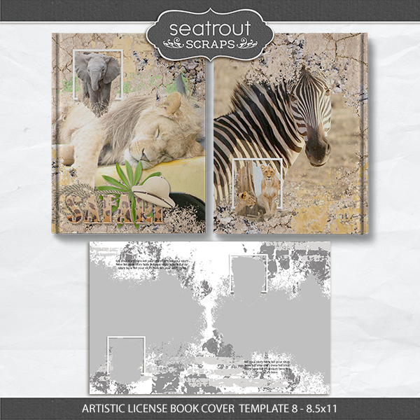 Artistic License Book Cover Template Bonus Bundle - 8.5x11 | Digital Art