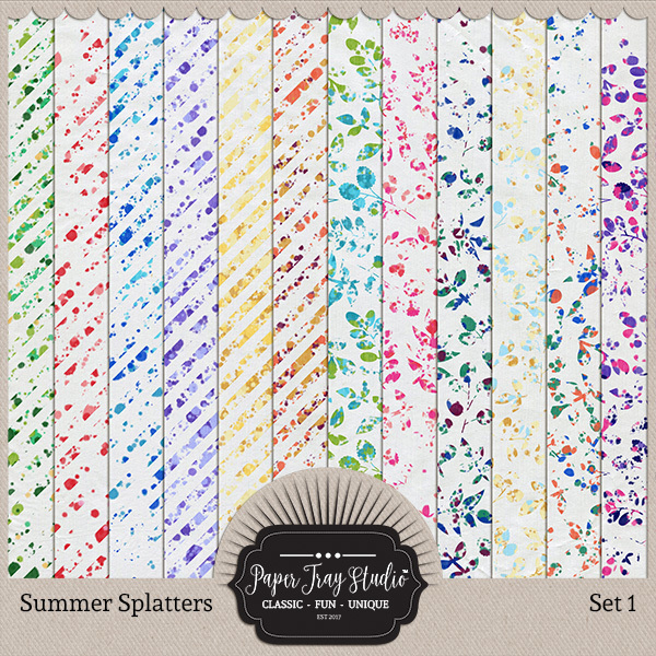 Summer Splatters Set 1 | Digital Art