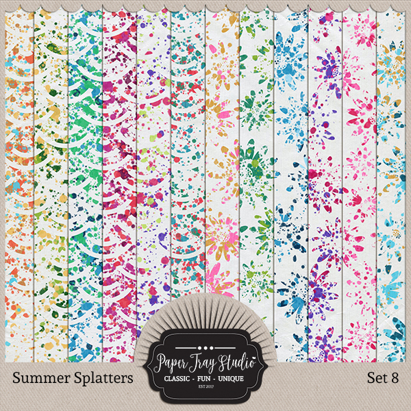 Summer Splatters Set 8 | Digital Art