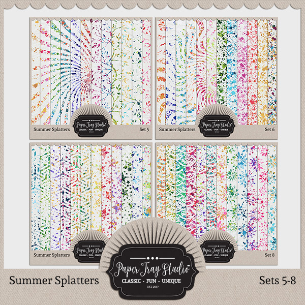 Summer Splatters Sets 5-8 | Digital Art