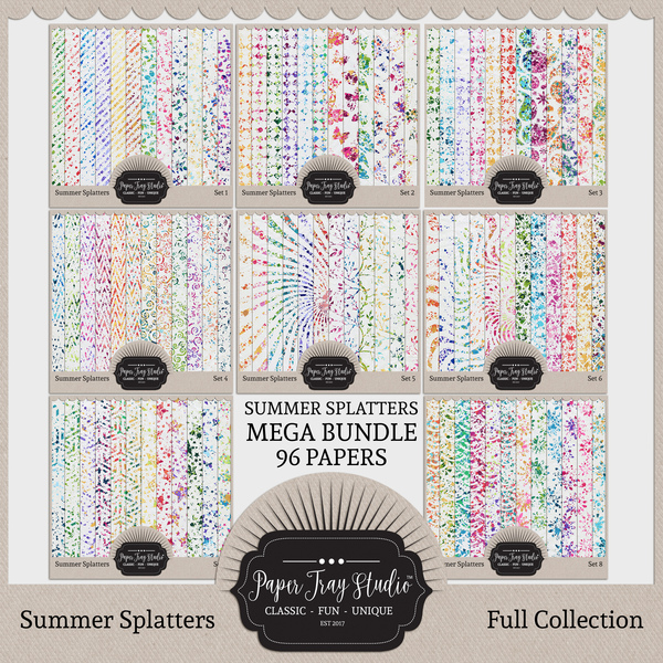 Summer Splatters Full Collection | Digital Art
