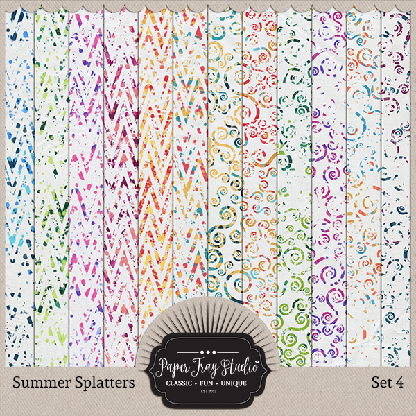 Summer Splatters Full Collection | Digital Art
