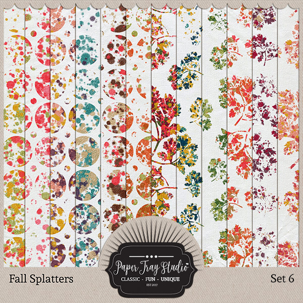 Fall Splatters Set 6 | Digital Art