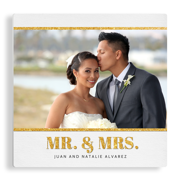 Mr. & Mrs. Gold Panel | Metal Wall Panel | FOREVER.com