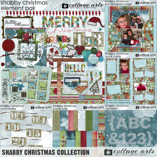 Shabby Christmas Collection | Digital Art