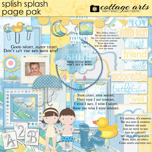 Splish Splash Page Pak | Digital Art
