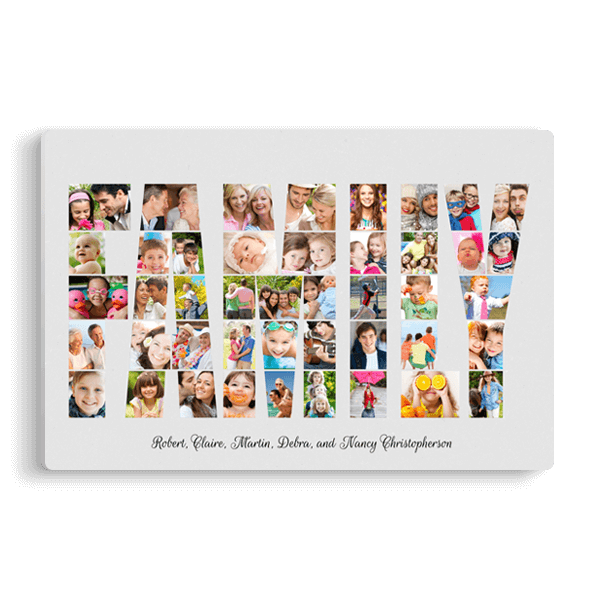 Family Word Collage Panel | Metal Wall Panel | FOREVER.com