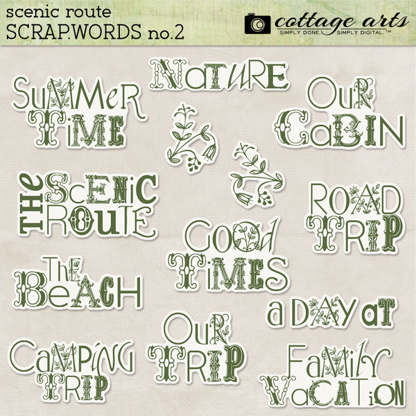 Travel Scrap.Words Collection | Digital Art