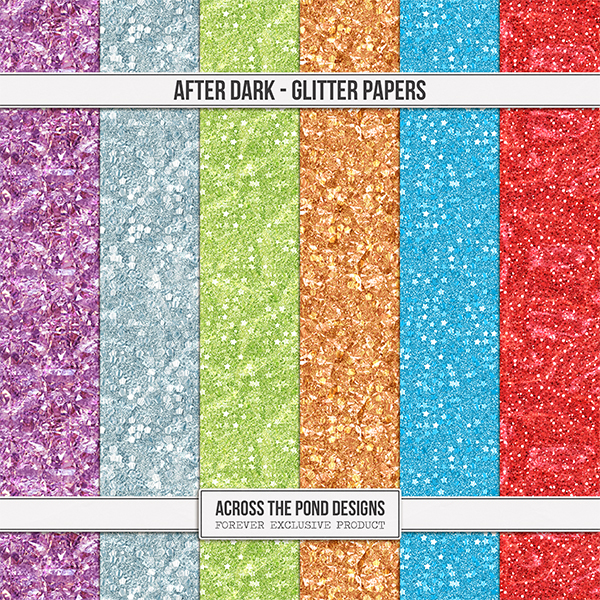 After Dark - Glitter Papers | Digital Art