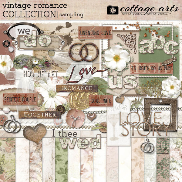Vintage Romance Collection | Digital Art